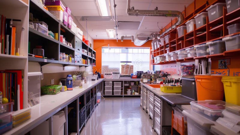 Orange and White Lab with Supplies Stock Photo - Image of domestic ...