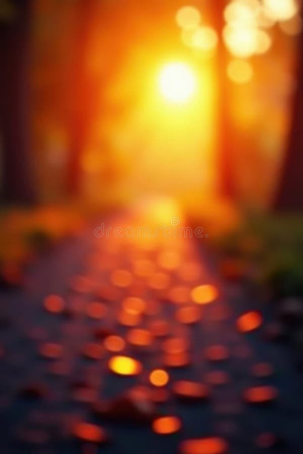 Orange and White Light Flares, Blurred Bokeh, Sun Reflection, Abstract ...