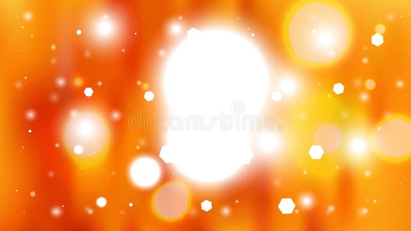 Orange and White Lights Background Vector Illustration Stock Vector ...