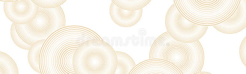 Orange White Linear Circles Geometric Abstract Tech Background Stock ...