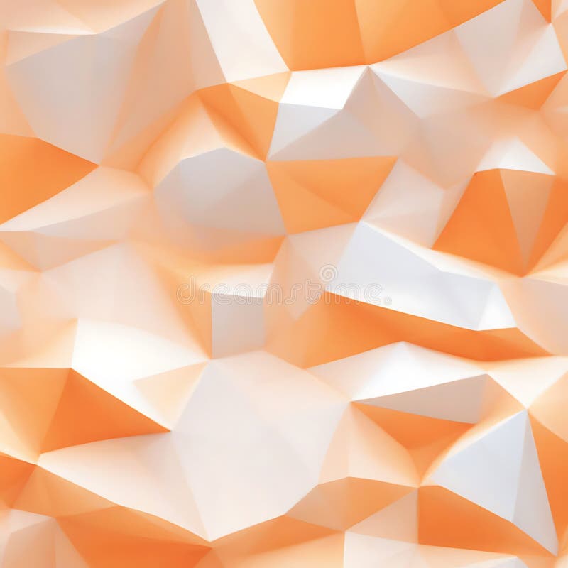 Orange, White Low Poly Background and Texture, Abstract Orange ...