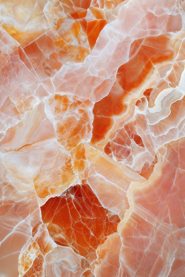 Orange and White Marble Background with Cracked Texture Stock Image ...
