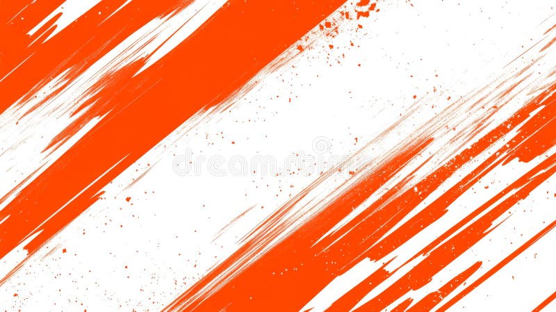 Orange and White Minimalist Pencil Strokes Create a Gradient with ...