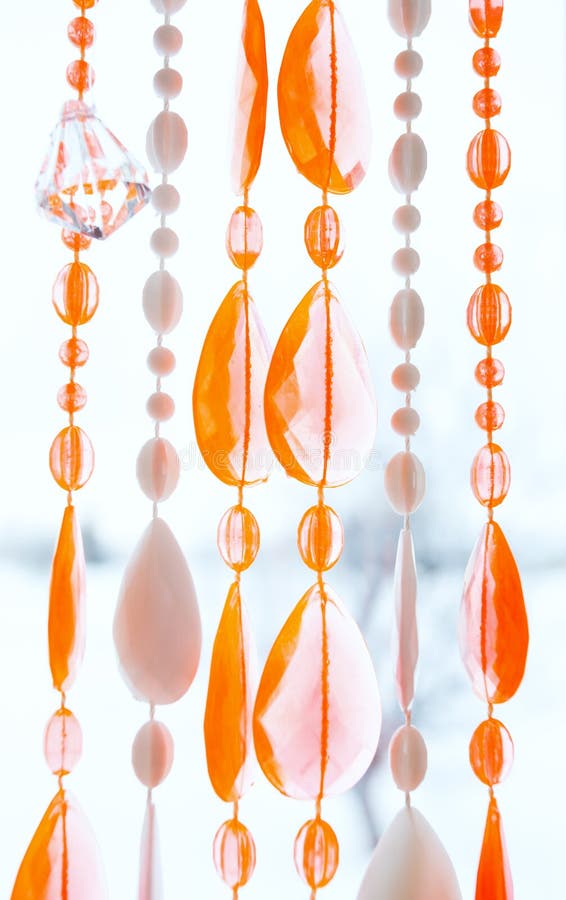 Orange and White Oval and Round Shapes Stock Illustration ...