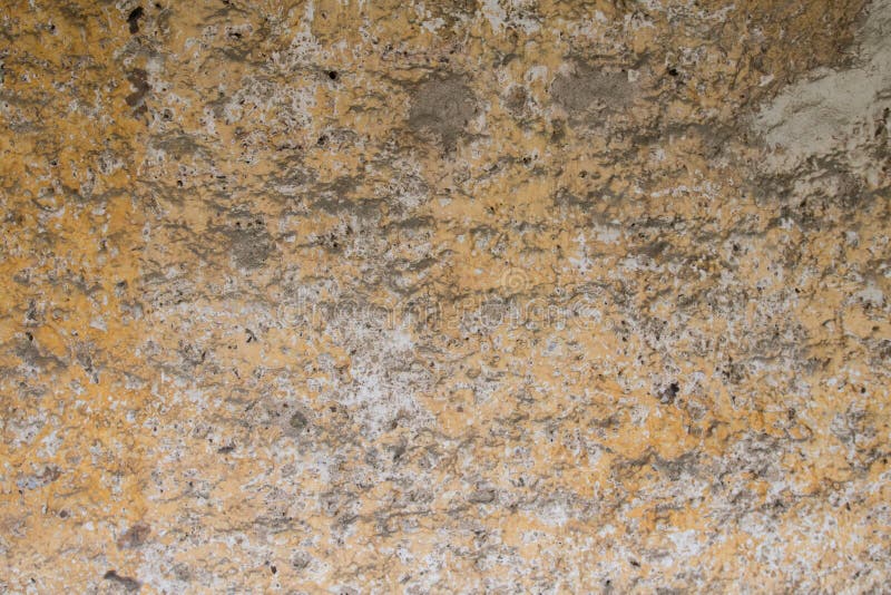 Orange and White Painted Rock Wall Stock Image - Image of aged, plaster ...