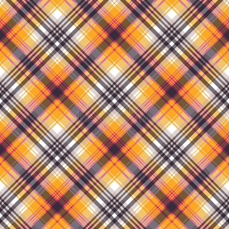 Orange White Pixel Seamless Fabric Texture Stock Vector - Illustration ...