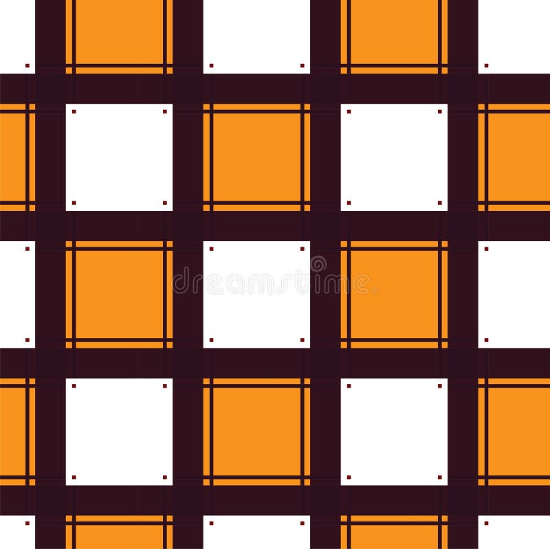 Orange White Square Pattern Background Stock Vector - Illustration of ...