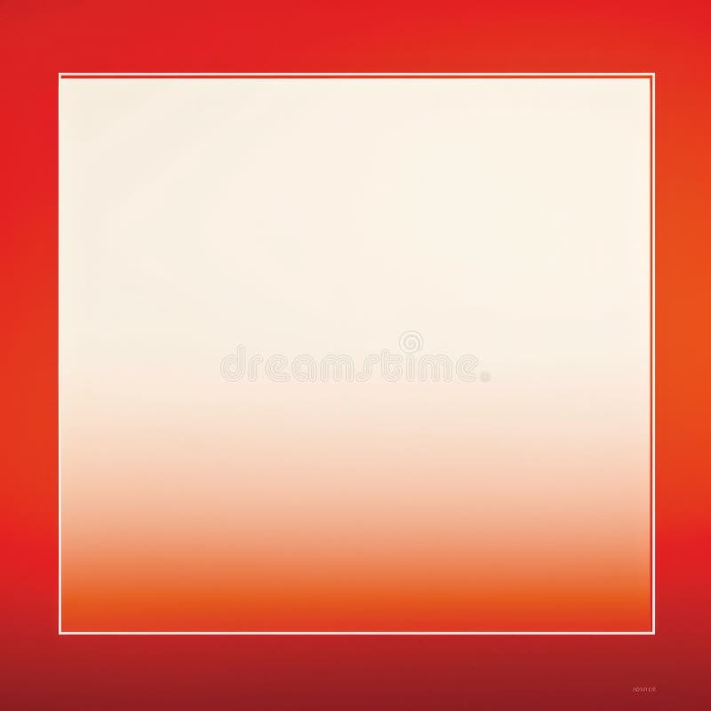 An Orange and White Square on a Red Background Stock Illustration ...
