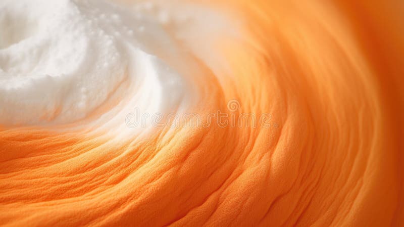 Orange and White Swirls of Softness Stock Illustration - Illustration ...