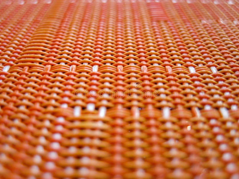 The Orange and White Woven Fabric Has a Pattern of Triangles Stock ...