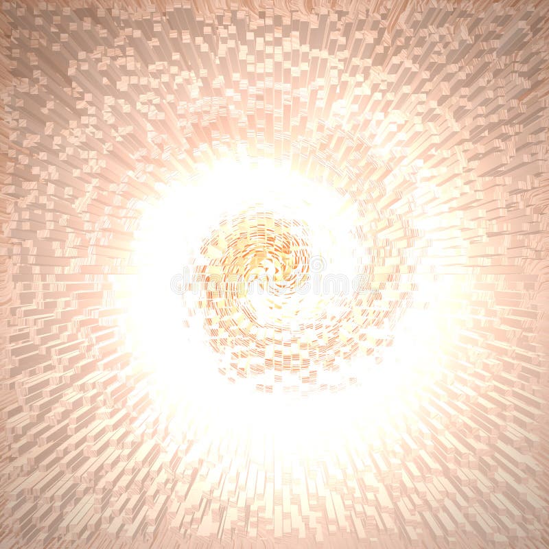 Orange White Yellow Graphic Design. Spiral Curl in Center Stock ...