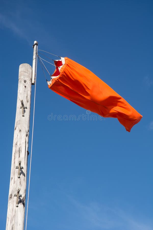 Orange windsock stock photo. Image of outdoors, aviation - 59309858