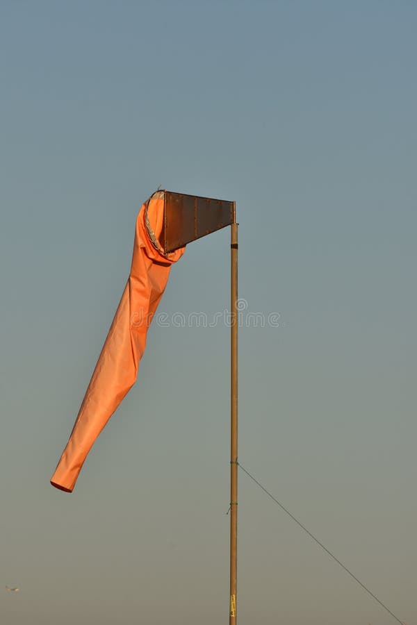 Windsock at a Small Airport Stock Image - Image of flag, blowing: 21916085