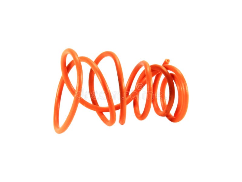 Orange Wire Cable of Usb and Adapter Isolated on White Background ...