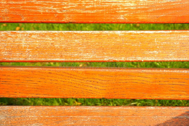 Orange Wooden Texture and Green Grass Background Stock Image - Image of ...