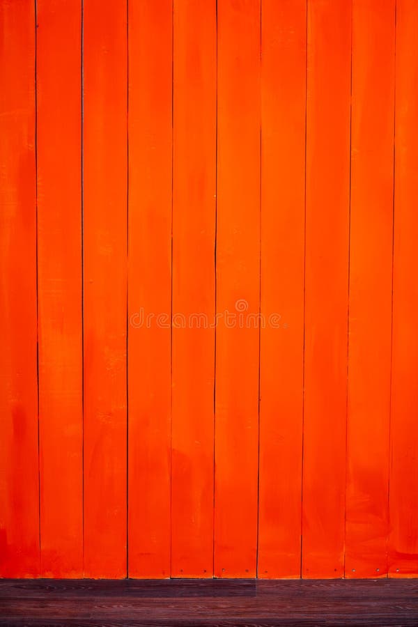 Orange Wooden Wall Wooden Texture Plank Pattern Stock Photo - Image of ...