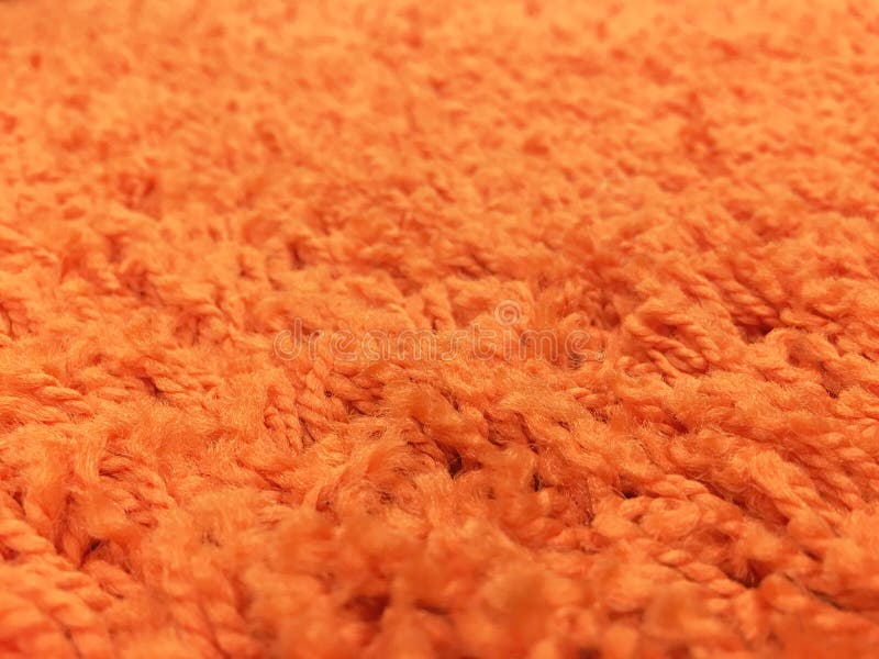 Orange Wool Carpet Texture. Abstract Background Stock Photo - Image of ...