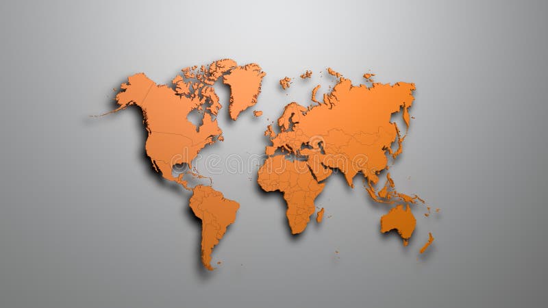 Orange world globe stock illustration. Illustration of designs - 5582186