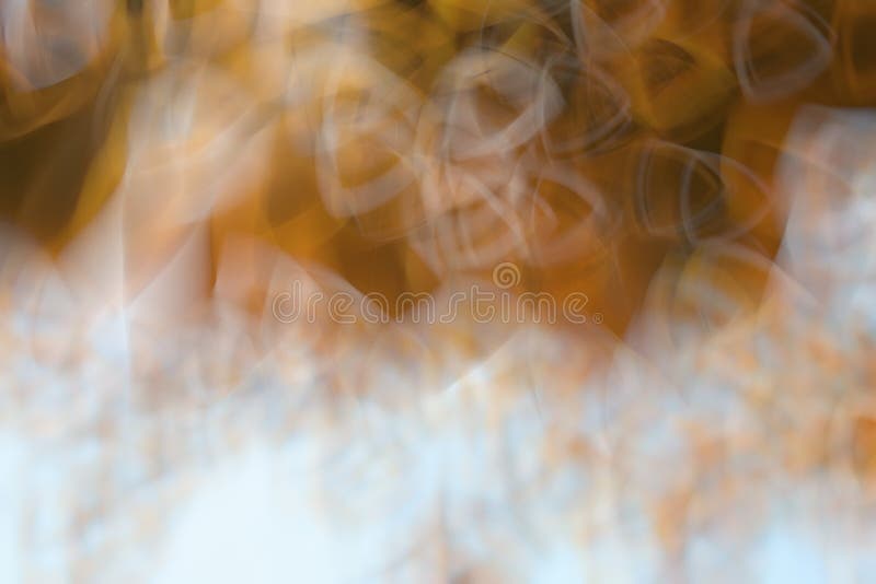 Orange Abstract Background Blurred Round Objects Stock Image - Image of ...