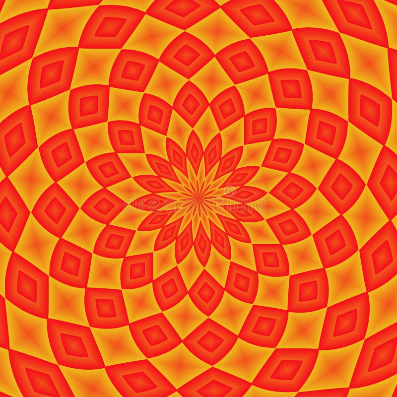 An Orange and Yellow Abstract Stock Illustration - Illustration of ...