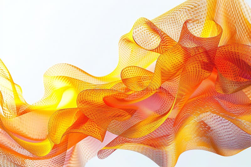 An Orange and Yellow Abstract Piece of Art, High Quality, High ...
