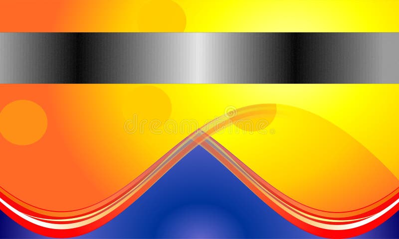 Orange and Yellow Background with Curves. Stock Vector - Illustration ...