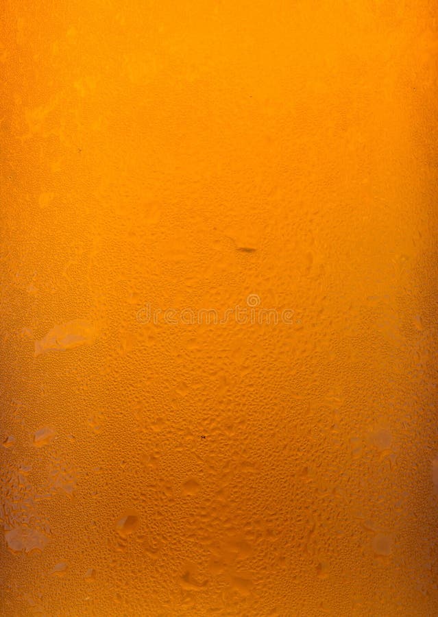 Orange Yellow Beer Droplets Closeup Stock Photo - Image of fresh ...