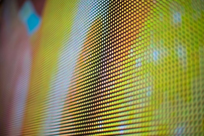 Bright Orange and Blue Colored LED Smd Screen Stock Photo - Image of ...