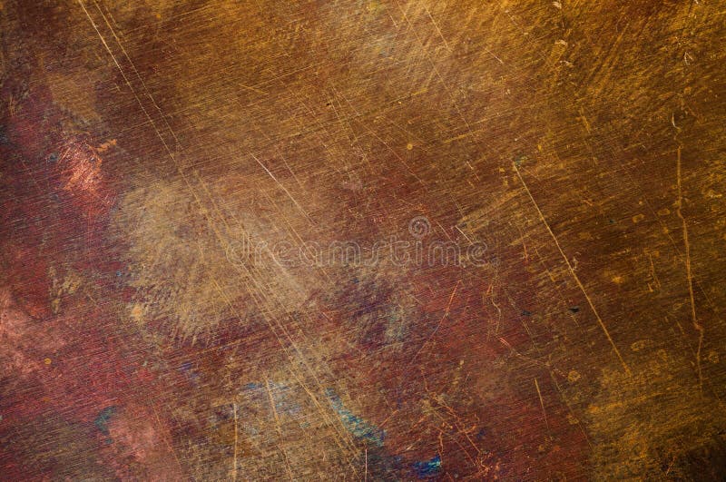 Orange-yellow Copper Surface Close-up Texture Stock Photo - Image of ...
