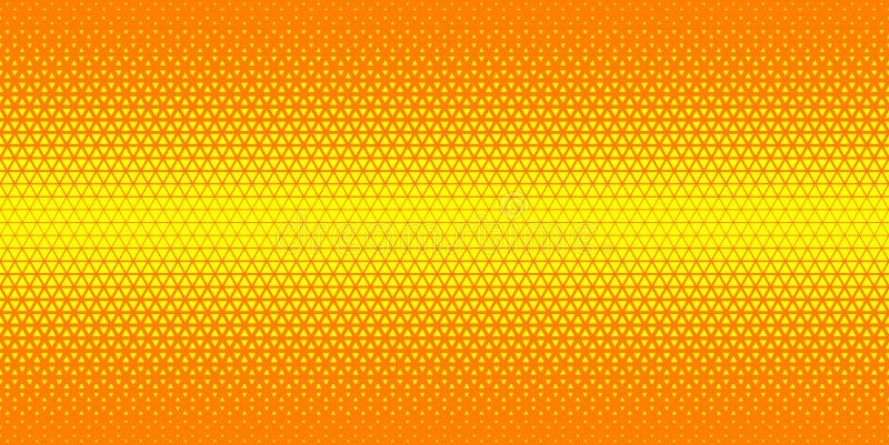 Orange Yellow Halftone Triangles Pattern. Abstract Geometric Gradient ...