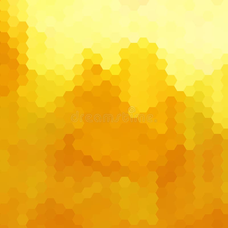 Orange and Yellow Hexagon Background. Abstract Illustration. Eps 10 ...