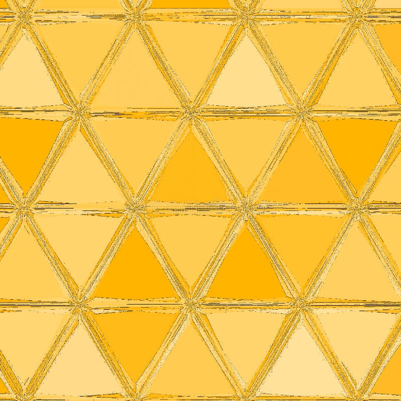 Orange and Yellow Pattern of Geometric Shapes. Mosaic Background with ...
