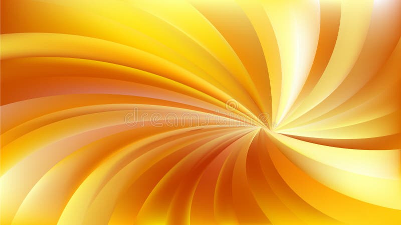 Orange and Yellow Radial Spiral Rays Background Stock Vector ...