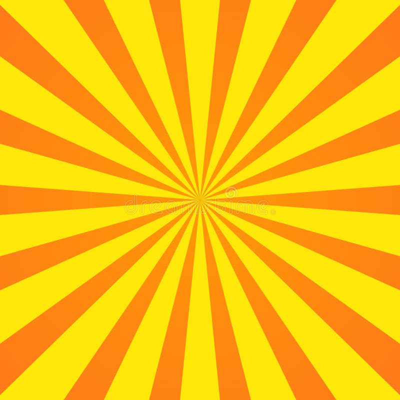 Orange Yellow Ray Background Vintage Abstract Texture Retro Starburst
