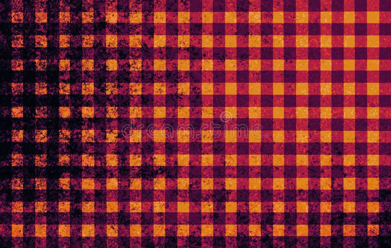 Orange Yellow Red Brown Black Abstract Checkered Background with Blur ...