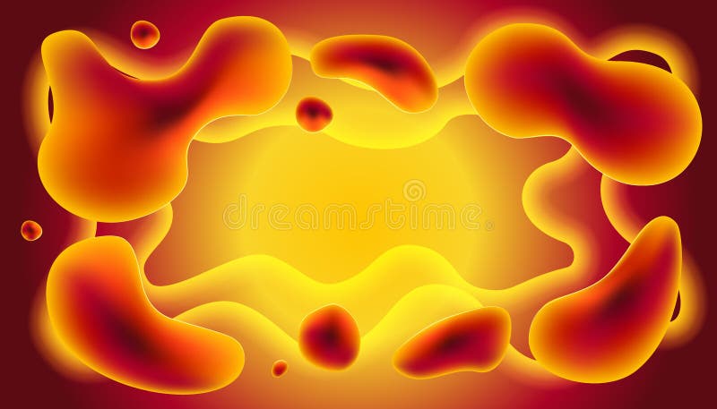 Orange Yellow Red Liquid Effects Background Stock Vector - Illustration ...