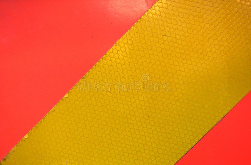 Orange and Yellow Reflective Panel Stock Image - Image of fluorescent ...