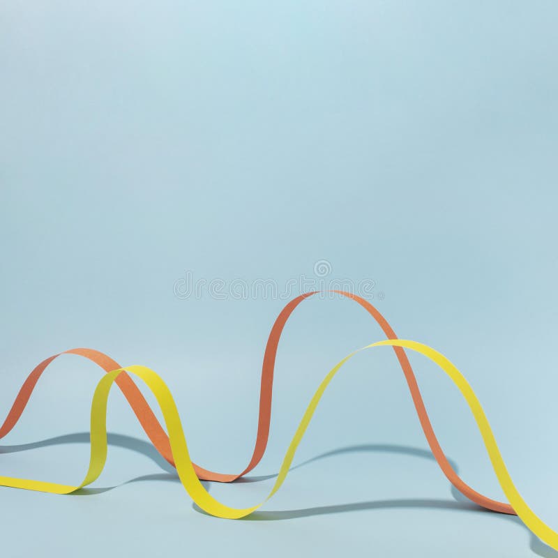 Orange Yellow Ribbon. High Quality Photo Stock Illustration ...