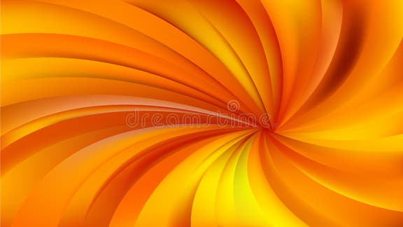 Orange and Yellow Spiral Rays Background Stock Vector - Illustration of ...