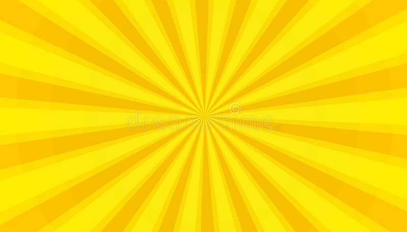 Yellow Sunburst Background Vector Illustration Stock Vector