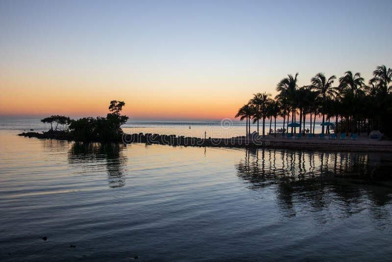 Sunset in the Florida Keys stock photo. Image of yellow - 243089362