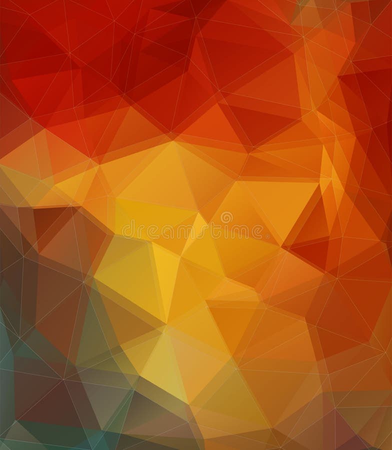 Orange Triangle Background. Background of Geometric Shapes. Stock ...