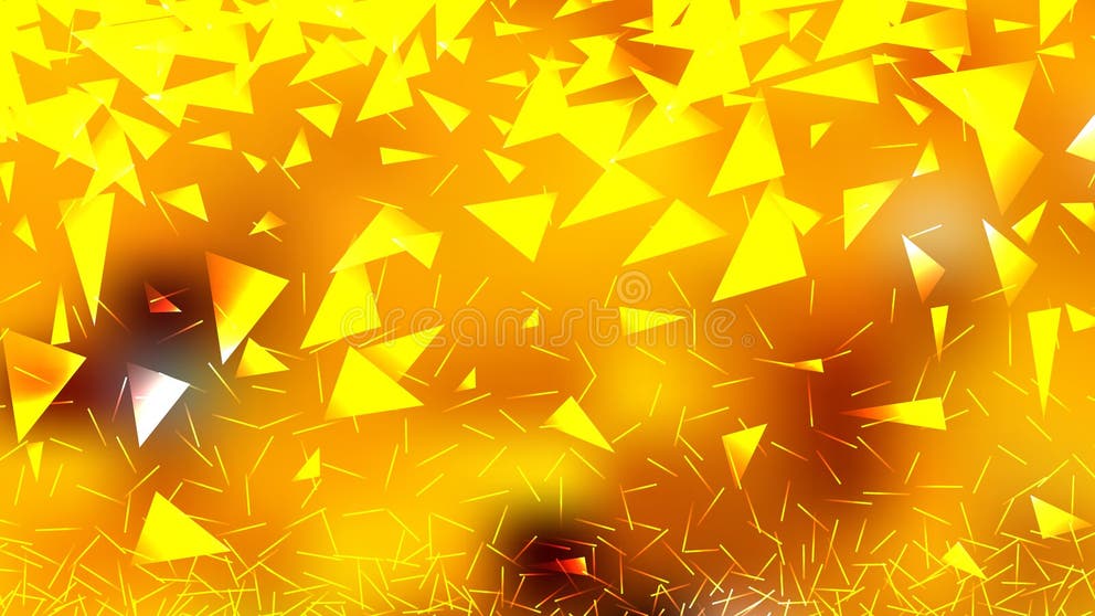 Orange and Yellow Triangle Background Vector Art Stock Vector ...