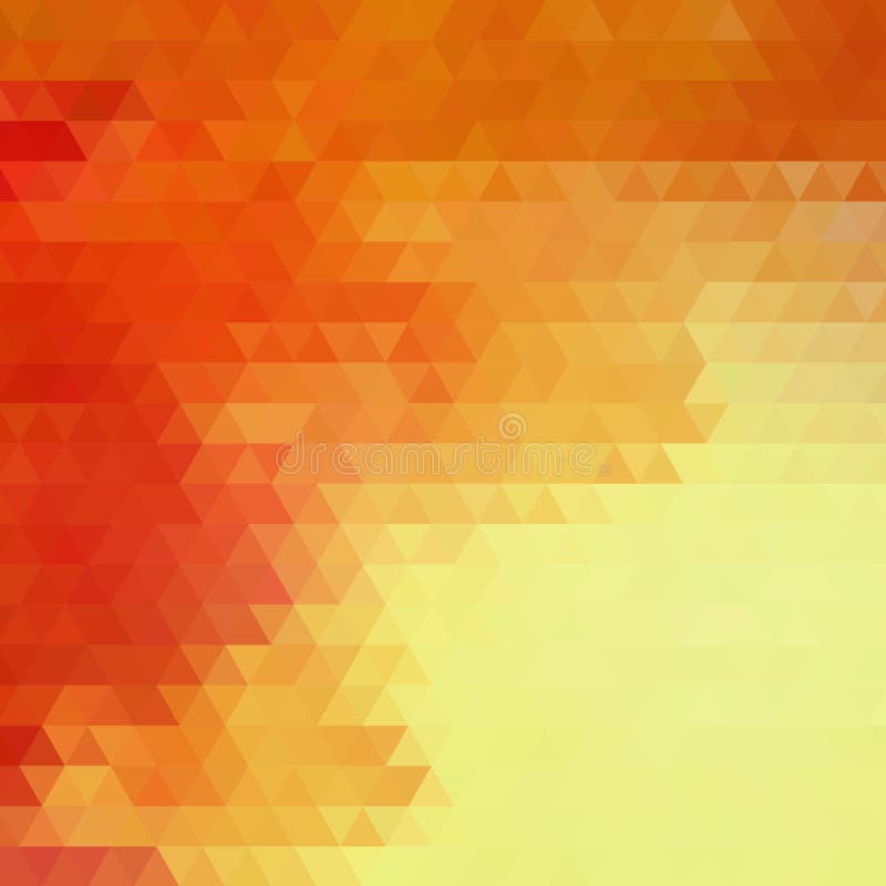 Orange and Yellow Triangles Background. Polygonal Style. Eps 10 Stock Vector - Illustration of ...
