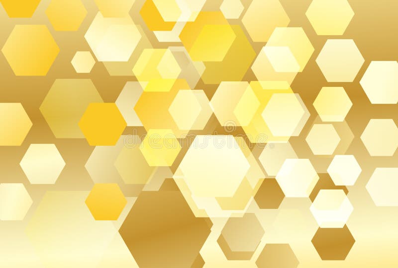 Orange Yellow and White Gradient Hexagon Shape Background Vector ...