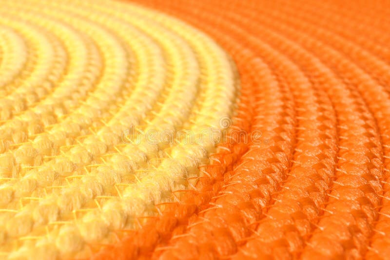 Orange and Yellow Wicker Mat Texture As Background Stock Photo - Image ...