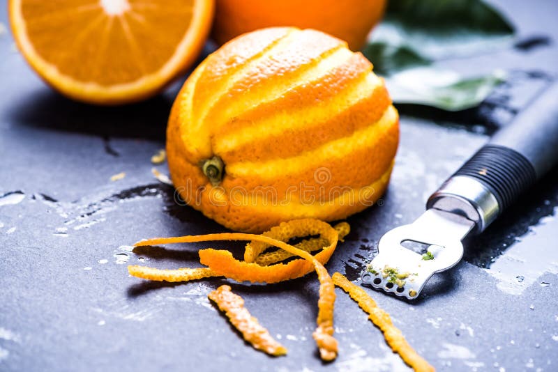Orange and Zest, Natural Refreshing Ingredients Stock Image - Image of ...
