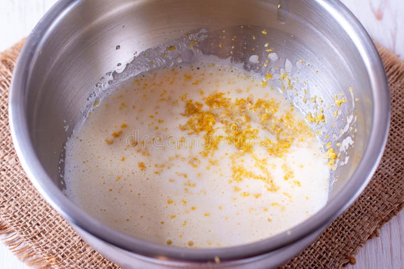 Orange zest in yeast dough stock photo. Image of bake - 172661338