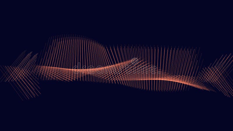 Orange Zigzag Sound Wave Representation Stock Video - Video of graphic ...