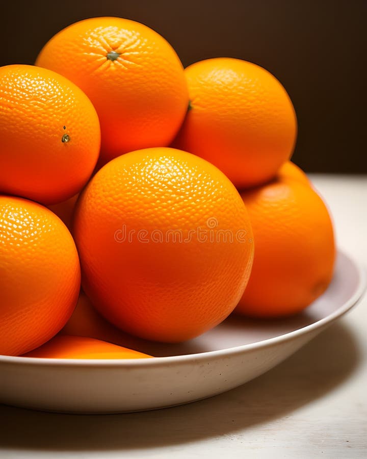 Oranges in a bowl stock illustration. Illustration of fruit - 293205105